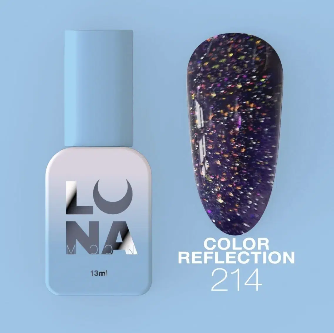 Gel polish - 214 - Reflection - Luna - Nabou