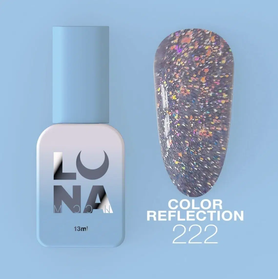 Gel polish - 222 - Reflection - Luna - Nabou