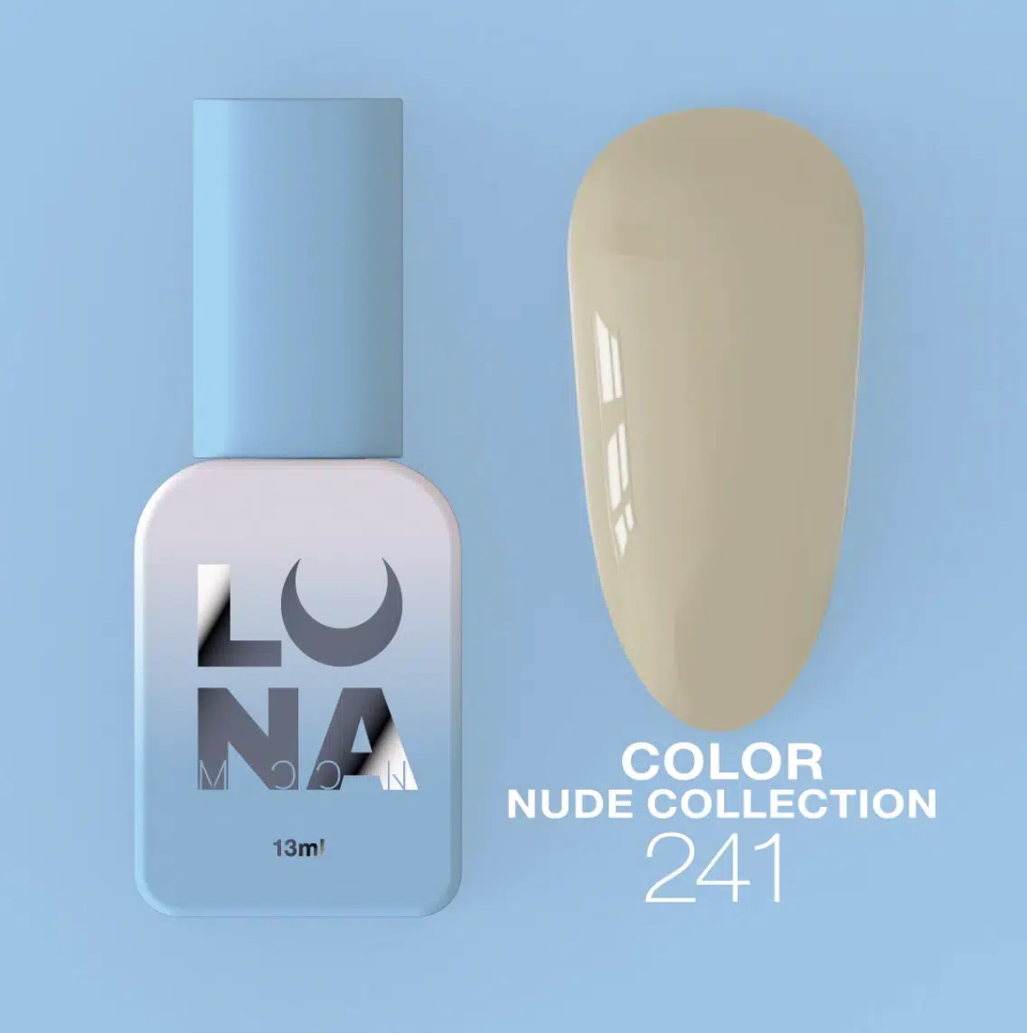 Gel polish - 241 - Nude collection - Luna - Nabou